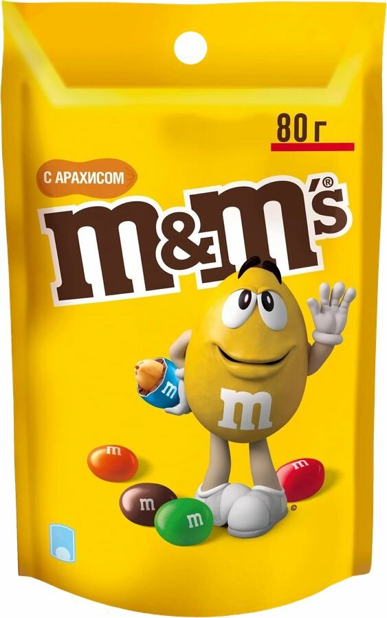 Драже M&M's с арахисом 80 г