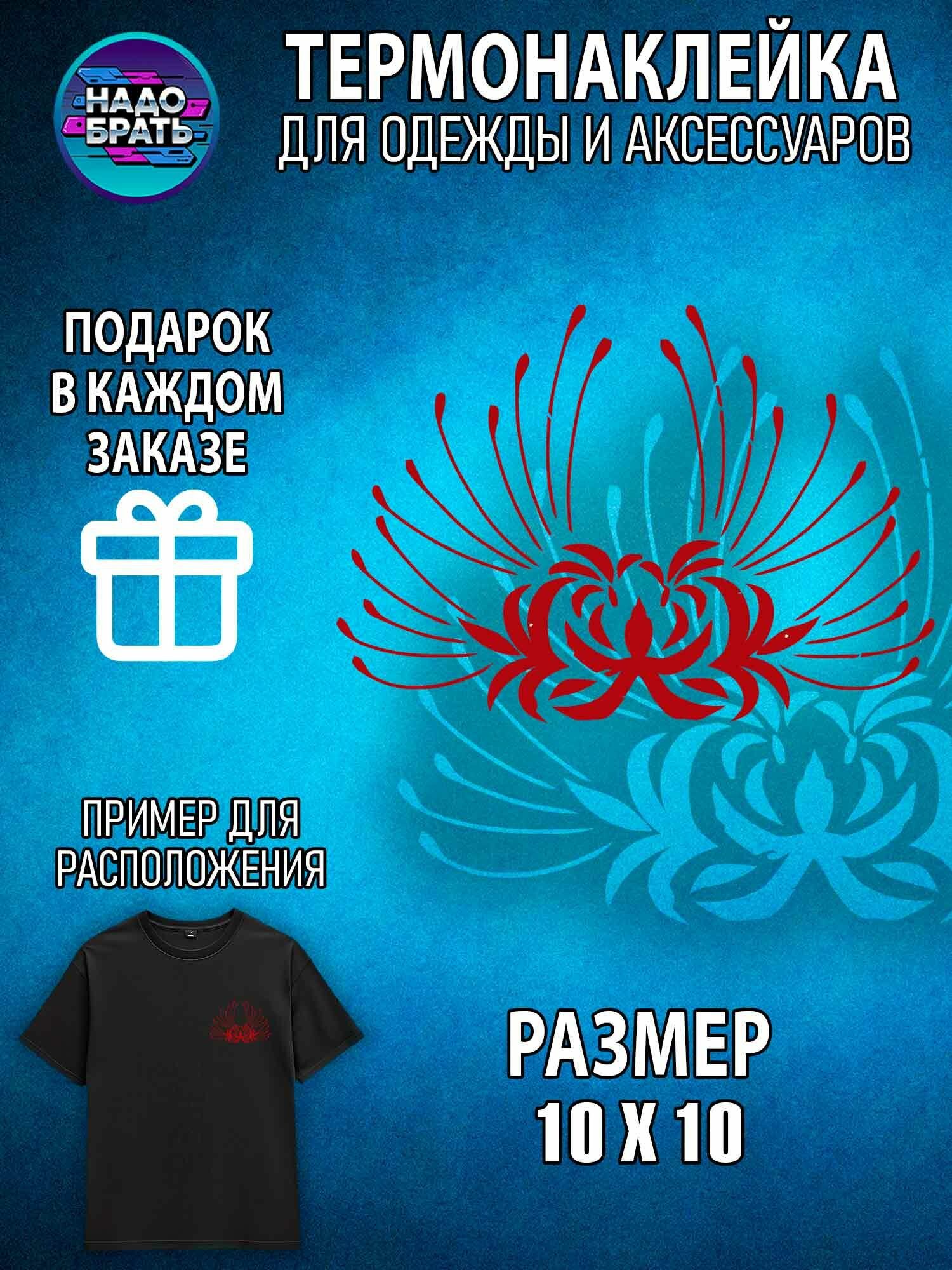 Термонаклейка для одежды детская и для взрослых Ликорис