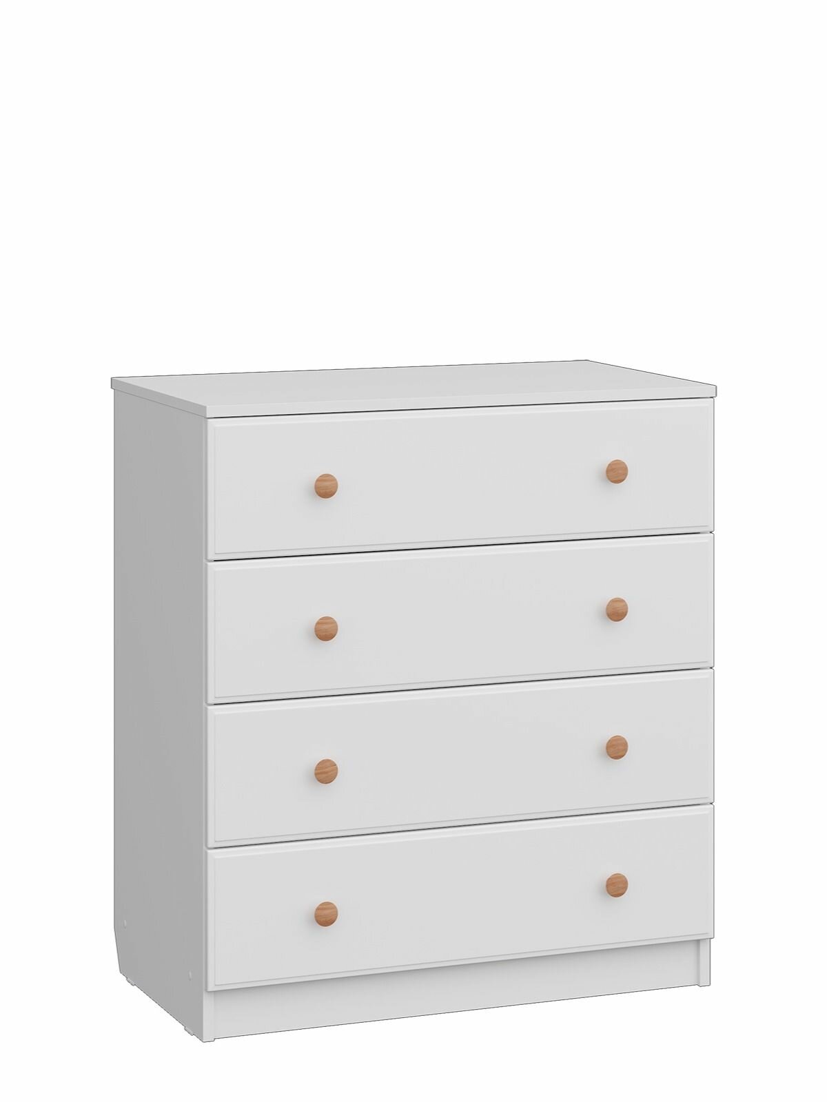 Комод Афродита, ЛДСП, шариковые направляющие, 4 ящика, 80х90,5х46 см