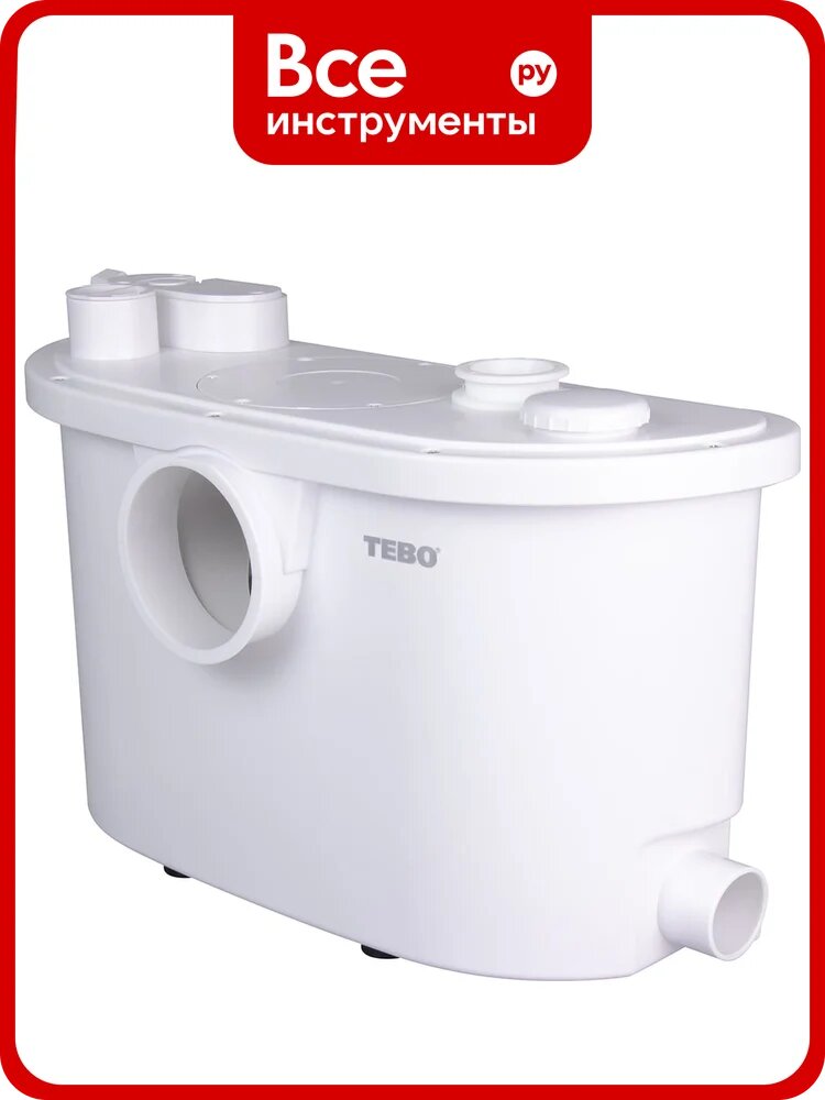 Канализационный, TEBO, насос TEBO WC 400 T-КН.300.400. CN, 9,4л, обслуживания отдельного туалета