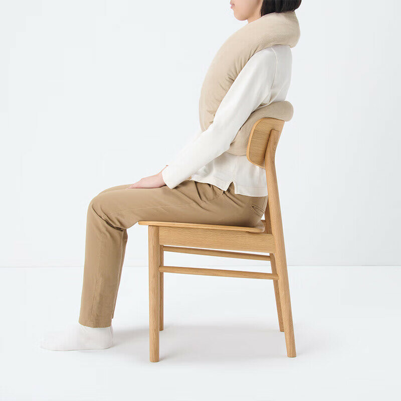 MUJI Кольцевая мягкая подушка-лампа бежевый 12×200 см