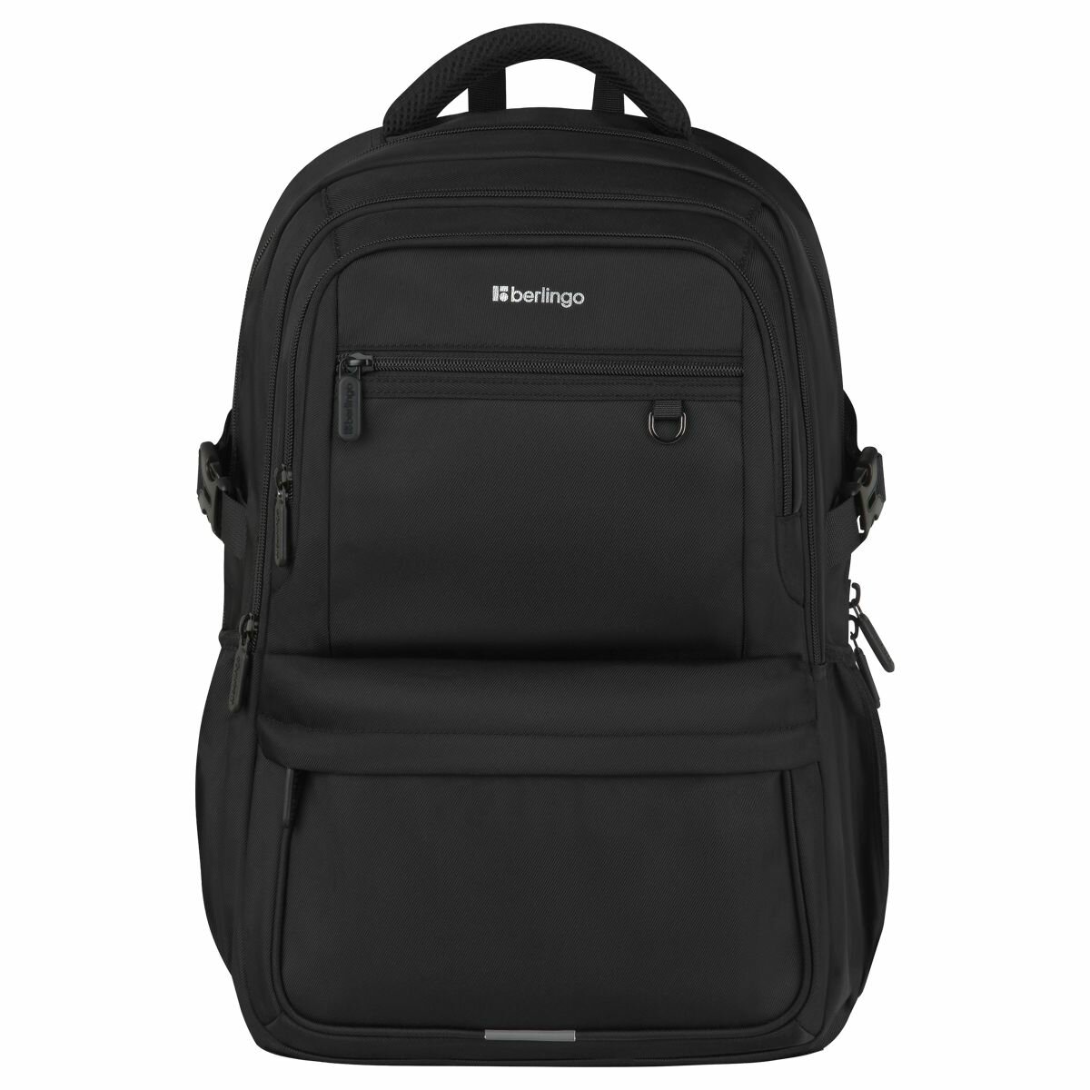Рюкзак школьный Berlingo City "Deep black" 45x31x14см, 2 отделения, 5 карманов, отделение для ноутбука (RU-BB-20261)