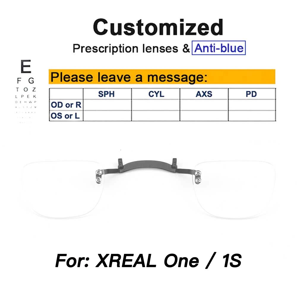 XREAL One смарт очки AR линзы на заказ Anti-blue