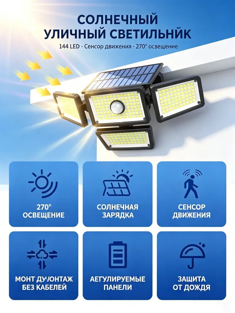 Уличный светильник, количество ламп:144шт