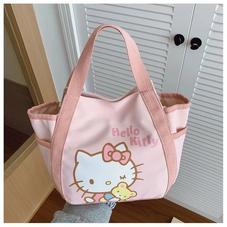 Сумка-ланчбокс Hello Kitty из хлопка keeppley Розовый, 3