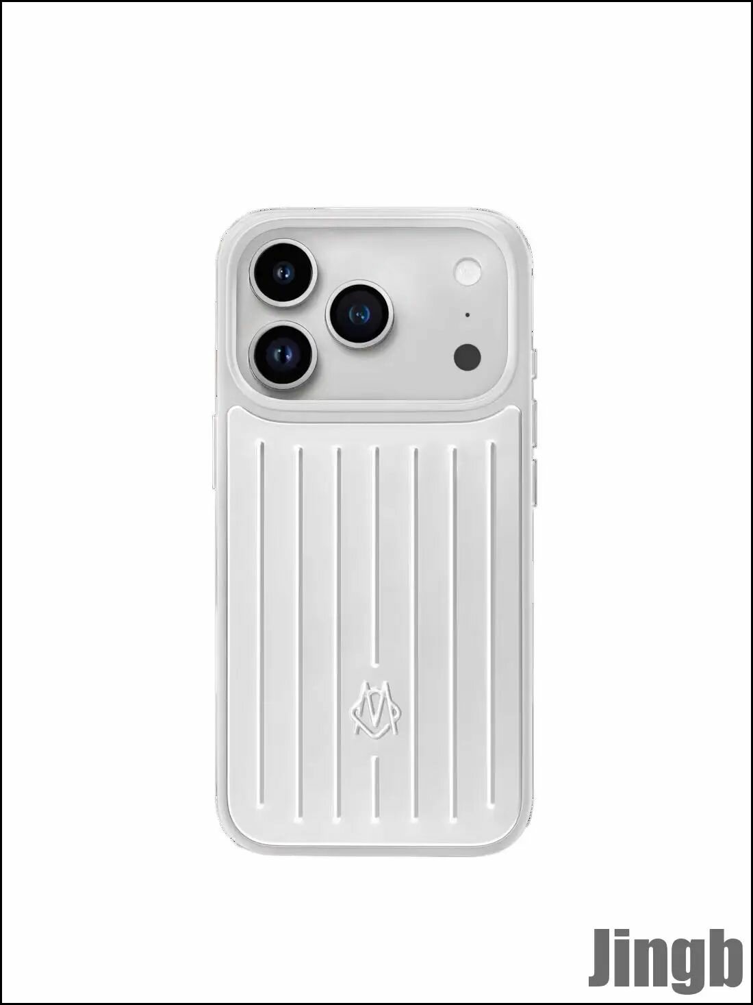 Чехол RIMOWA Case for iPhone 17 Pro Max titanium -серебро