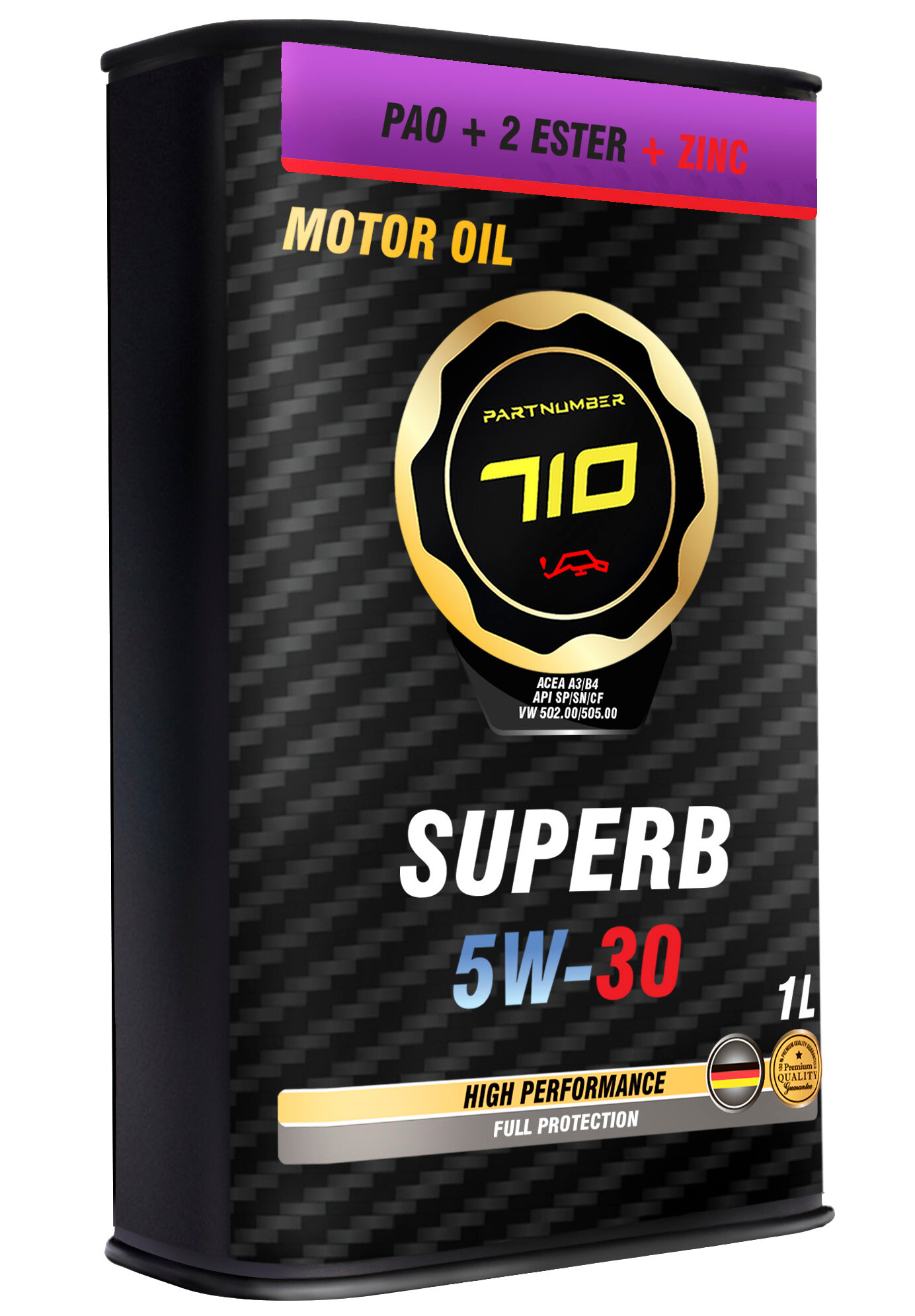 PARTNUMBER 710 SUPERB 5W-30 Масло моторное, Синтетическое, 1 л