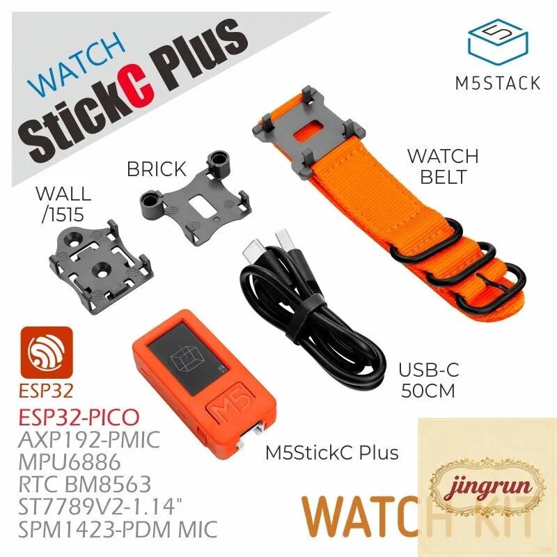 Эксклюзивный бестселлер M5StickC Plus, инновационные IoT часы комплектуются уникальным ремешком