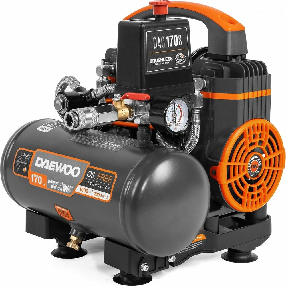 Безмасляный компрессор высокой производительности DAEWOO DAC 170S