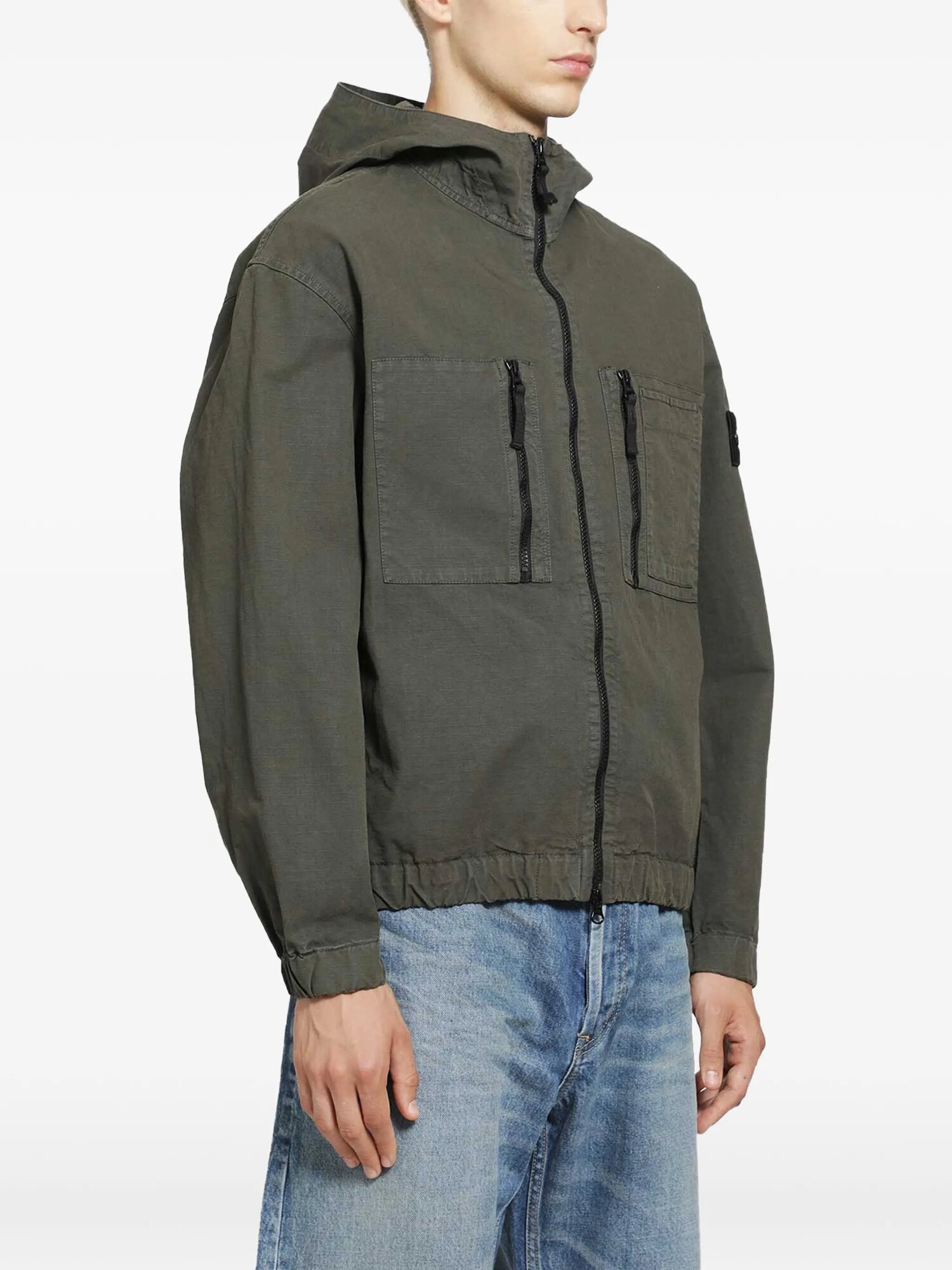 Куртка Logo-patch hooded jacket