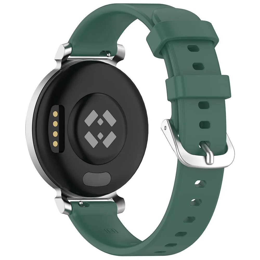 Силиконовый ремешок Arvin для Garmin Lily 2 Зеленый, deep green