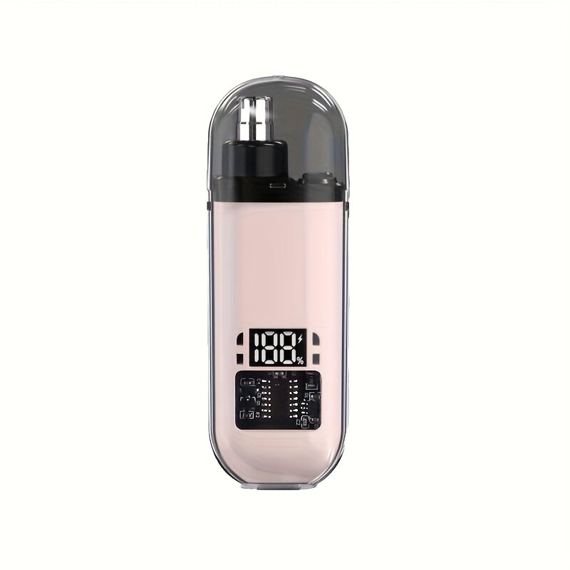 Электрический USB-триммер для носа и ушей, розовый, для мужчин и женщин