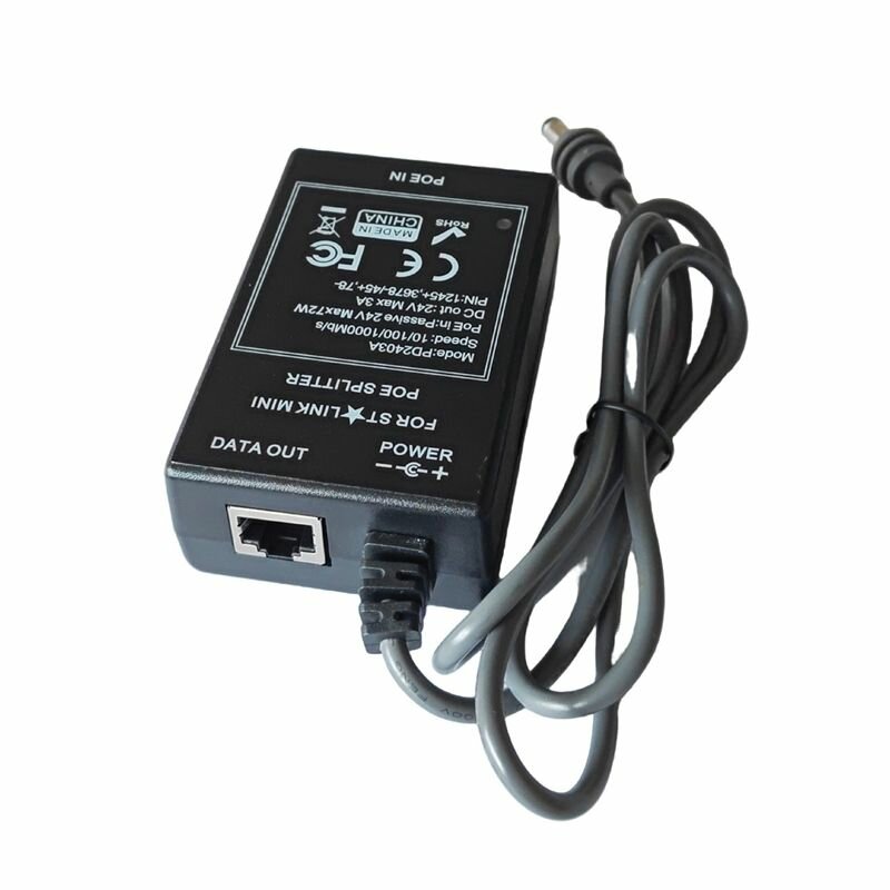 Для Mini Poe Splitter 24V DC Вход Промышленность 75 Вт Максимальная Выход 10/100/1000 Мбит/С