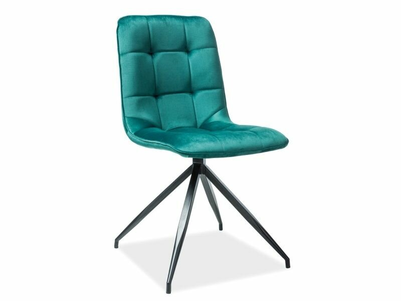 SIGNAL Стул SIGNAL TEXO Velvet Bluvel 78 зеленый/черный