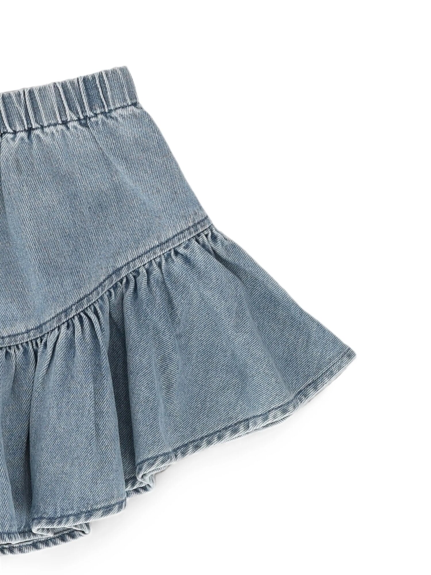 Юбка DOUUOD Kids Ruffled-trim denim skirt, размер 12 лет — фото 1