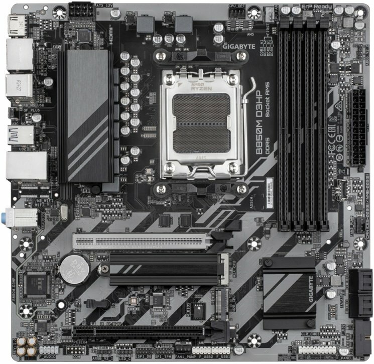 Материнская плата AM5 Gigabyte B850M D3HP (mATX, 4xDDR5)