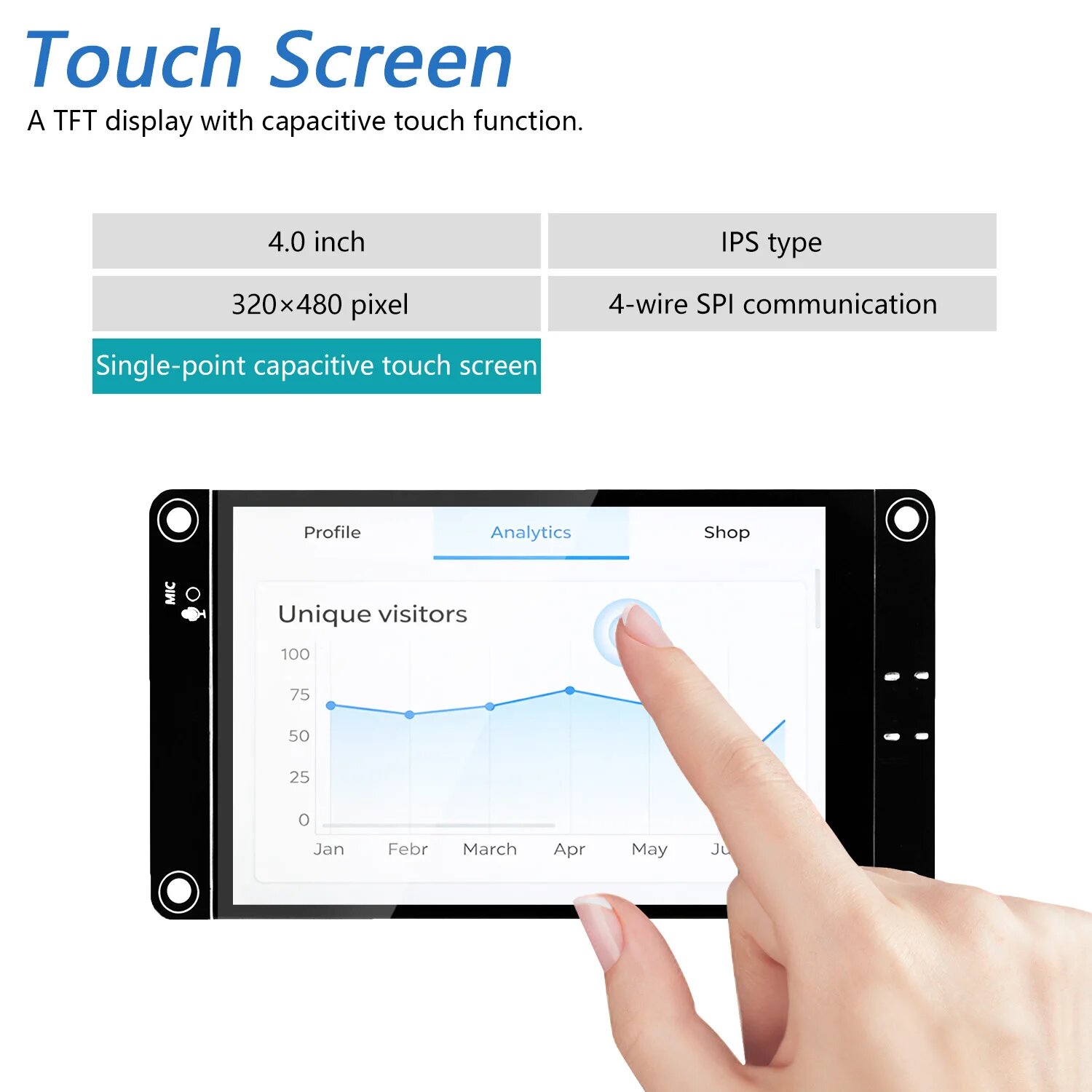 Freenove ESP32 Touch Display Kit 2.8 3.5 4.0 Inch 4.0 Inch with Touch
