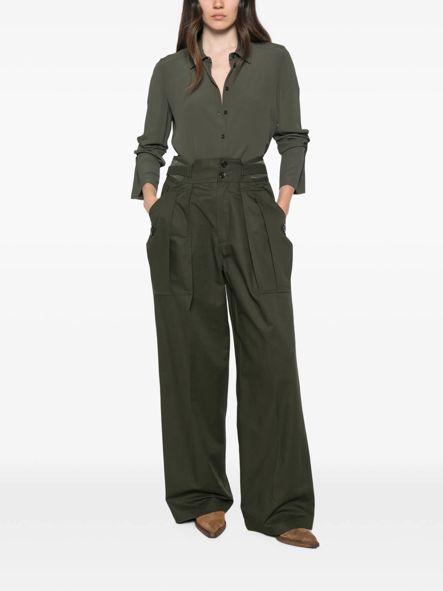 Рубашка PATRIZIA PEPE Long-sleeve shirt, размер 46 — фото 1
