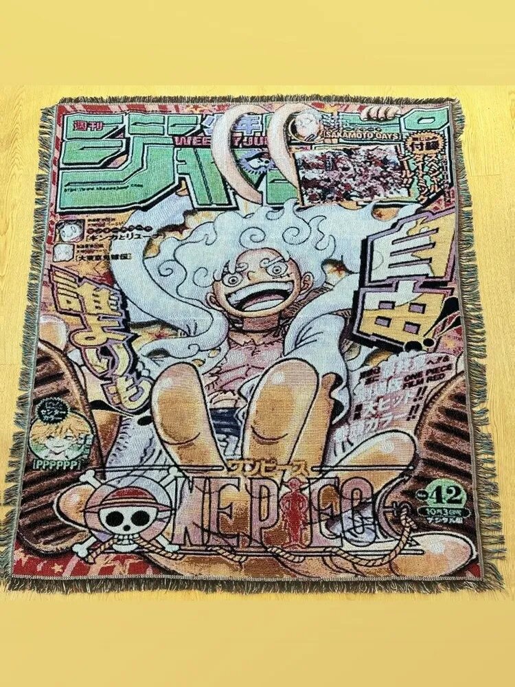 Гобелен Аниме One Piece Луффи в форме бога, 160х130 см, настенный декор для комнаты, 130*160