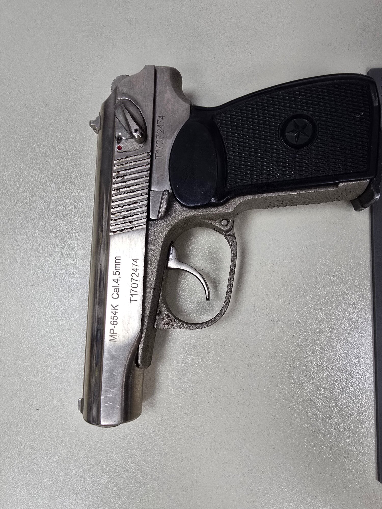 Пневматический пистолет Байкал MP 654K, на базе ПМ, Б/У, уценка
