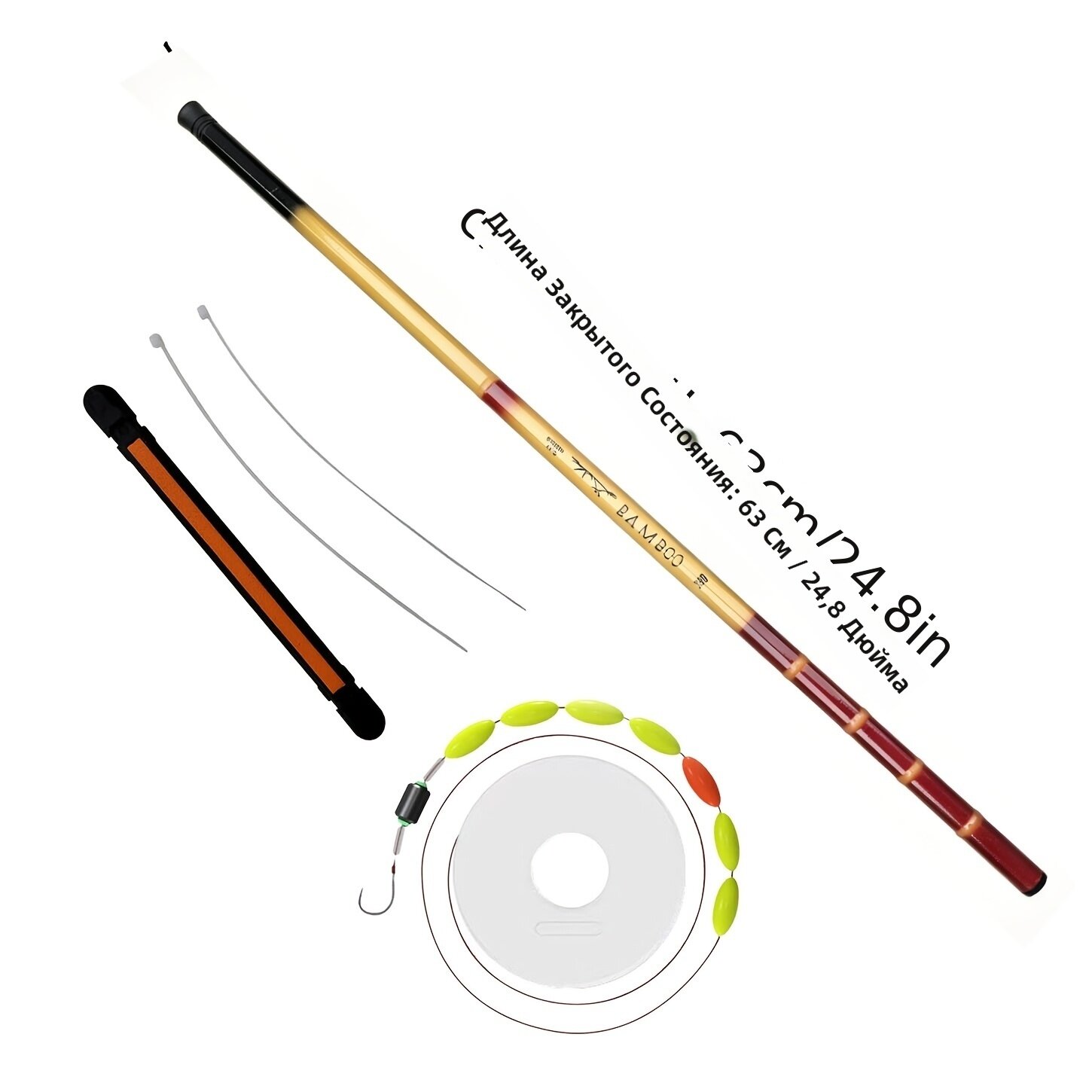 Легкий телескопический рыболовный набор Tenkara для всех водоемов, модель 270 (8.86 футов)