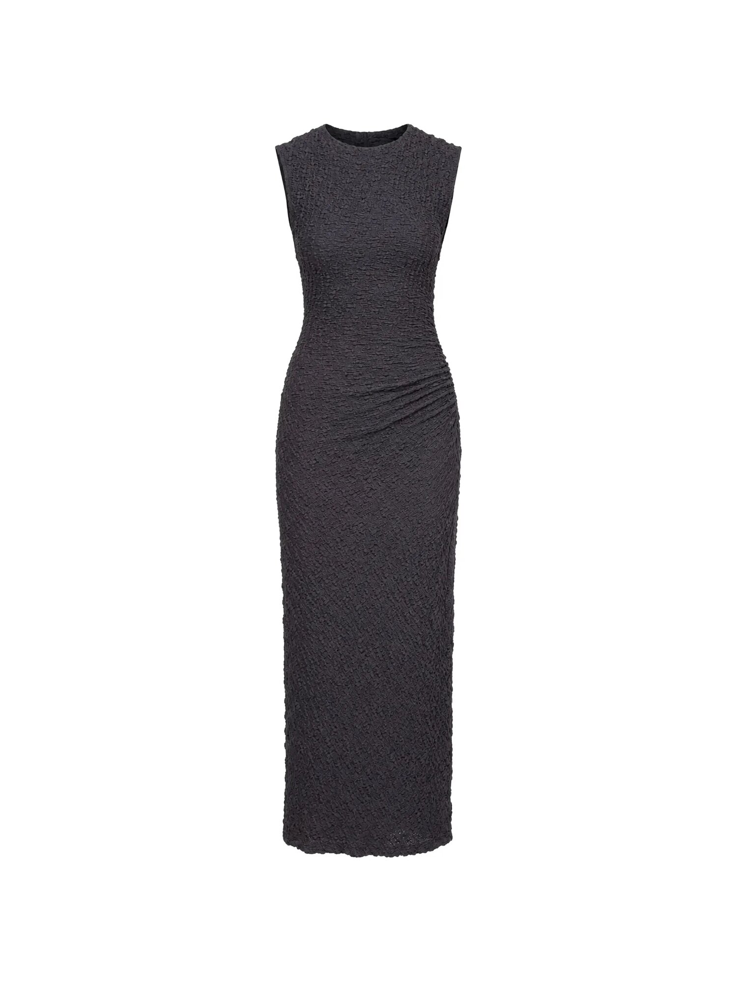 Платье VINCE Textured ruched midi dress