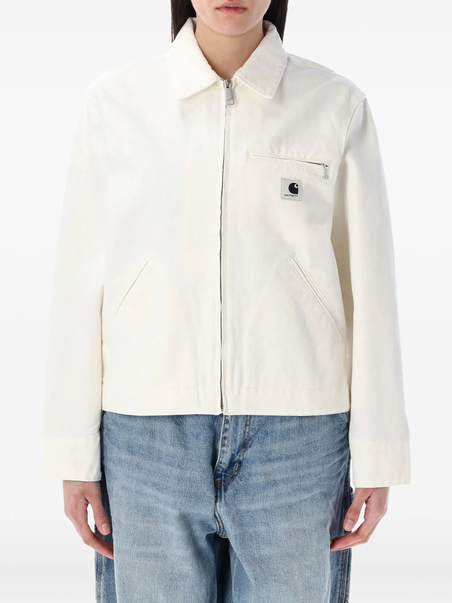 Куртка Logo-patch zip-up jacket