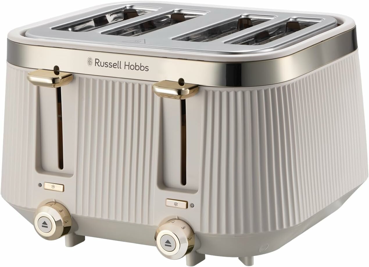 Russell Hobbs Тостер Bronte на 4 ломтика, 1960 Вт, бежевый