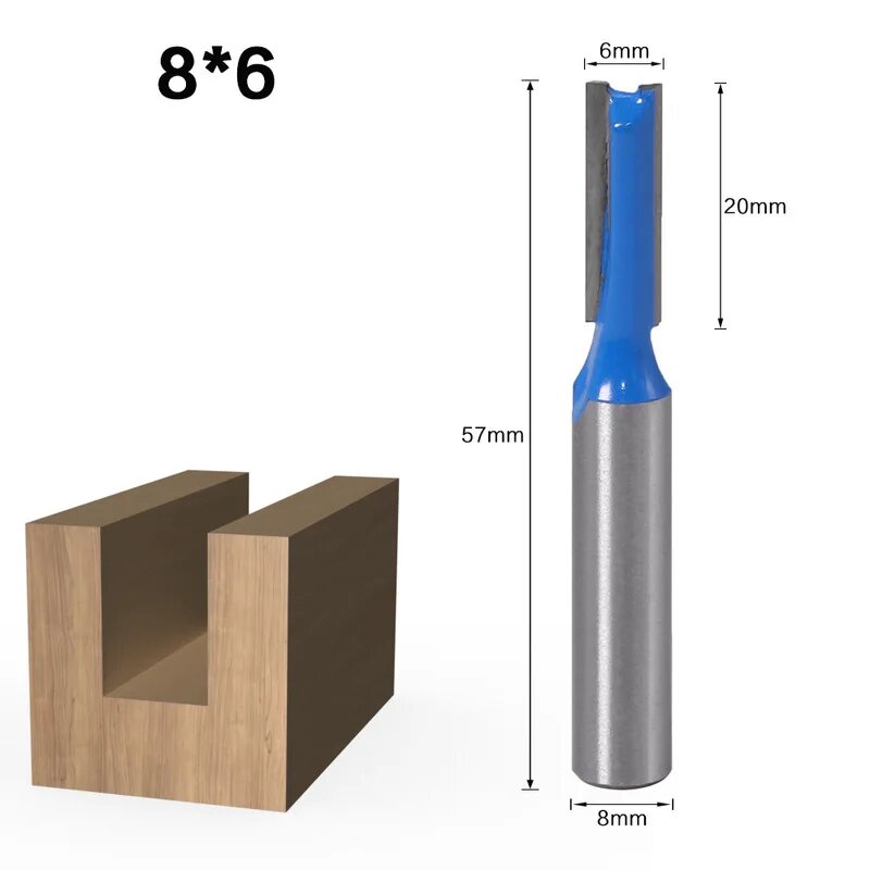 Фреза для дерева 8*6 мм, Cutting Edge Length: 8 6