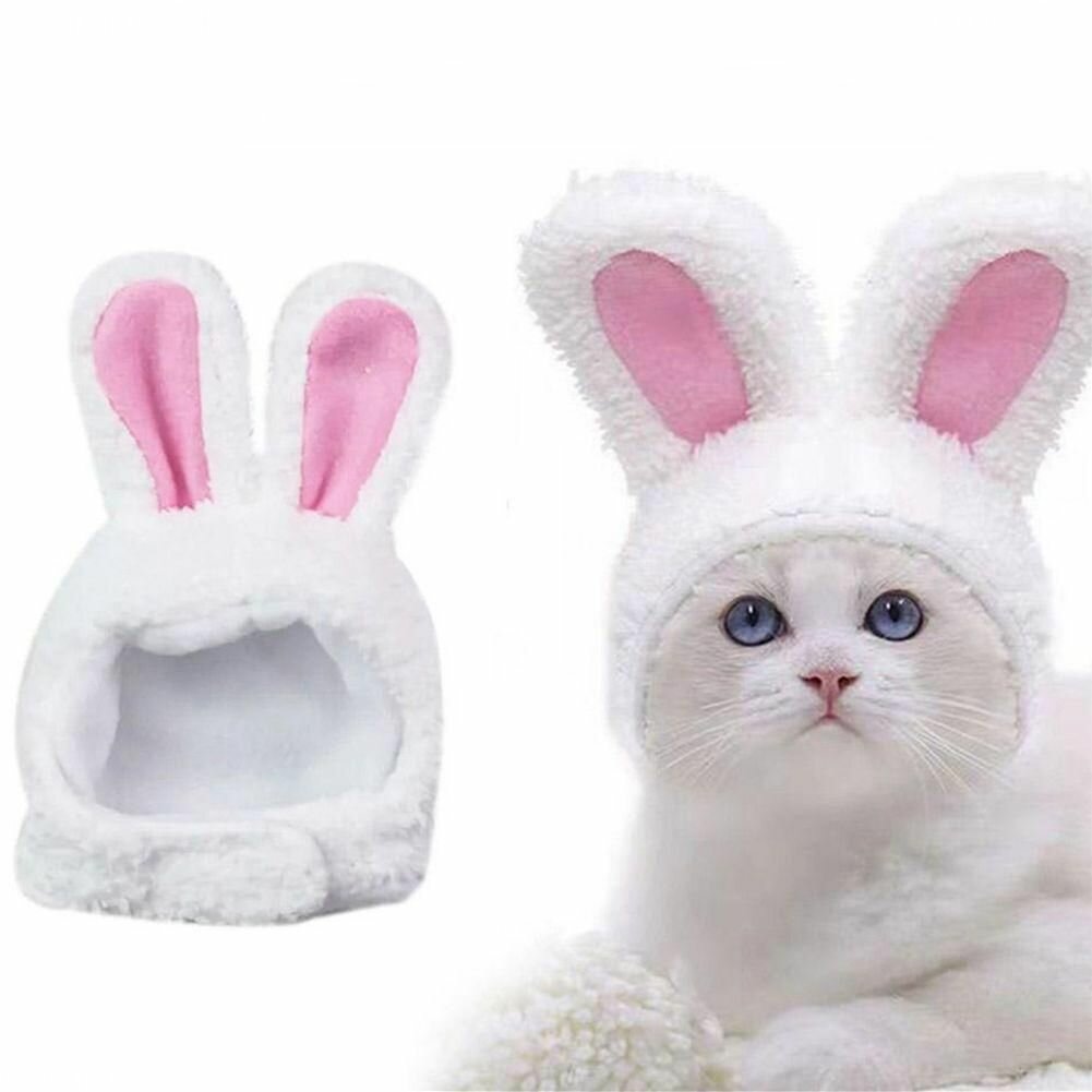 Косплэй. Шапка "Кроличьи уши" для кошки ушки для кошек косплей аксессуар для питомца