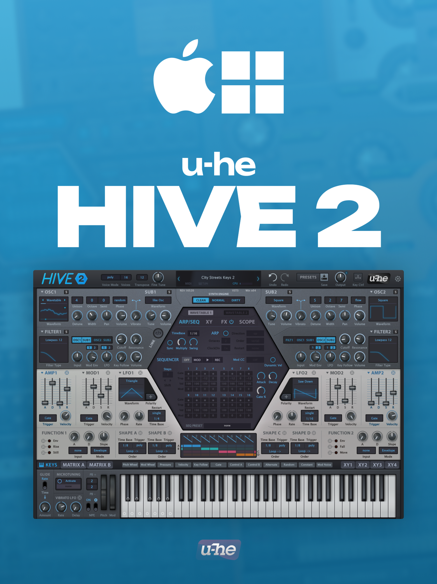 U-he Hive 2 (лицензионная активация, бессрочно) для macOS & Windows