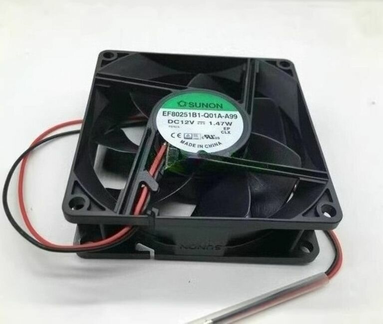 Sunon EF80251B1-Q01A-A99 12V 1.47W 8см 8025 2-проводной вентилятор охлаждения -