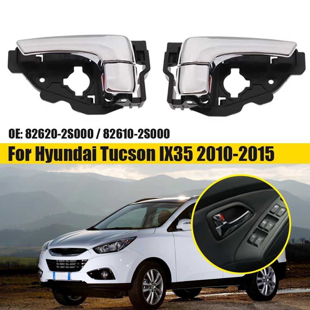 Дверные ручки Hyundai Tucson IX35 2010-2015, правые, цвет: Right