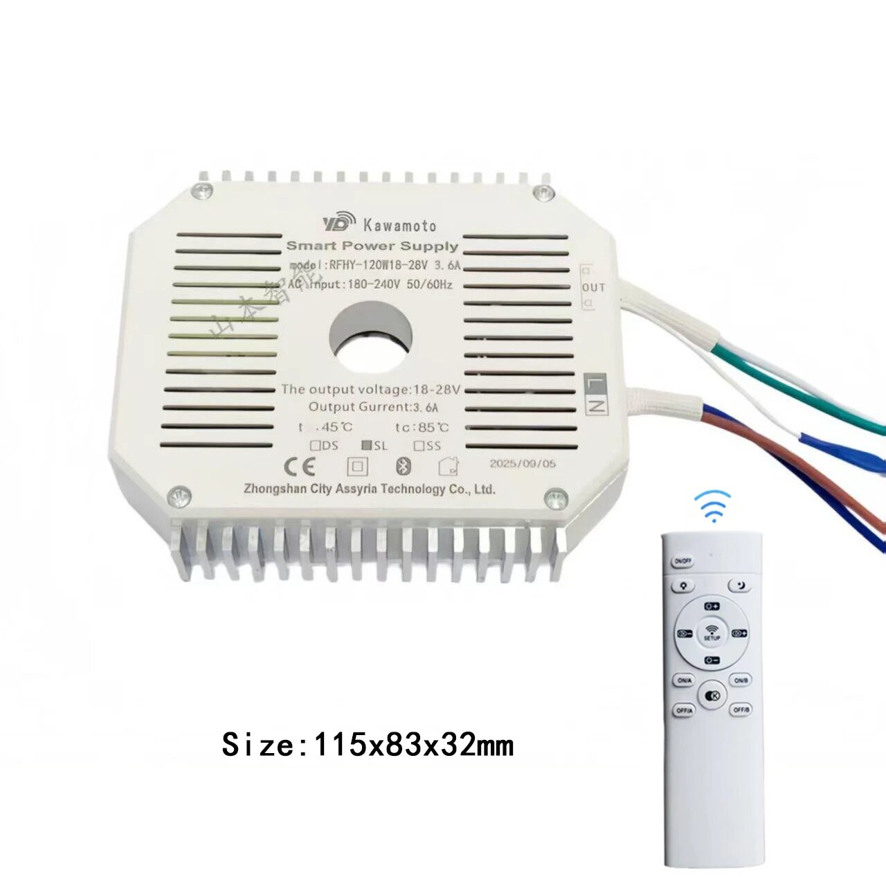 RFHY LED драйвер для светодиодных лент 220В 18-28В 1.5-9А 120W 3.6A