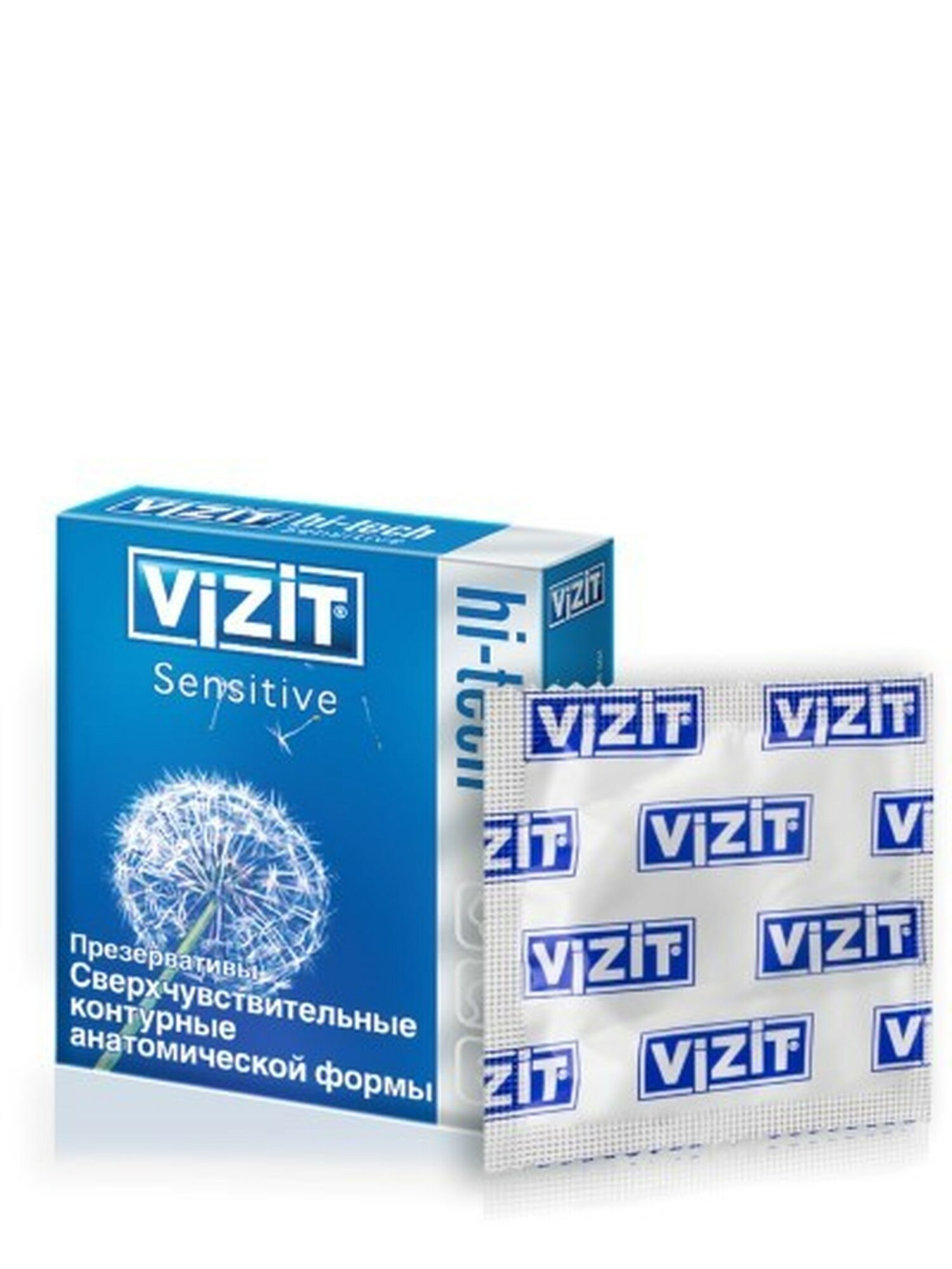 Презерватив VIZIT HI-TECH SENSITIVE N3 — Презервативы - 3 шт в уп.