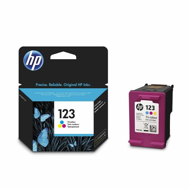 Картридж 123 для HP DeskJet 2130, 2620, 2630, 3639 F6V16AE трехцветный