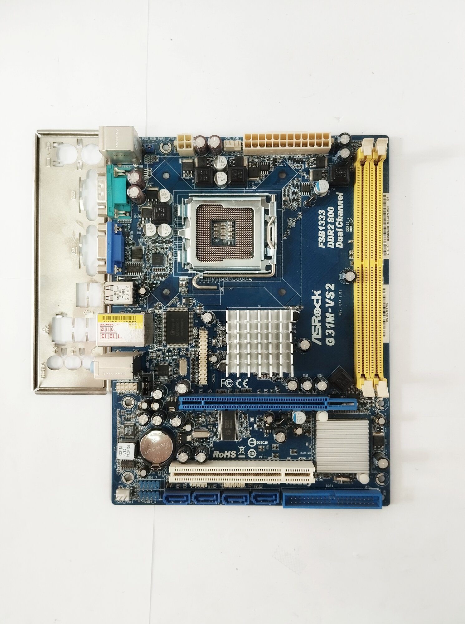 Материнская плата ASRock G31M-VS2 LGA775, 2xDDR2, Micro-ATX