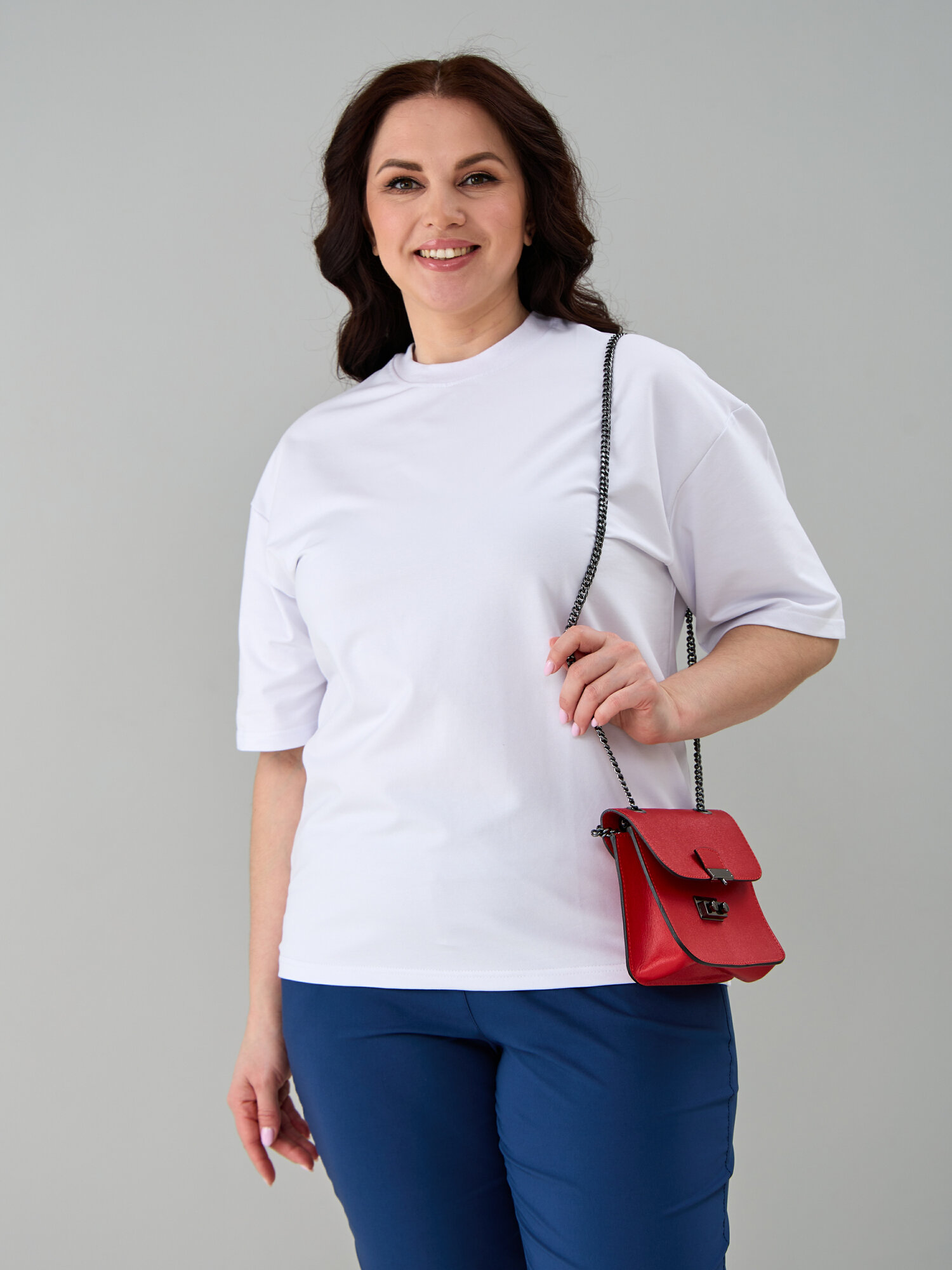 Блуза SVESTA Футболка женская, размер 54, белый — фото 1