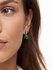 Серьги с подвесками LU Jewel, малахит, размер 6 мм, зеленый, серебряный