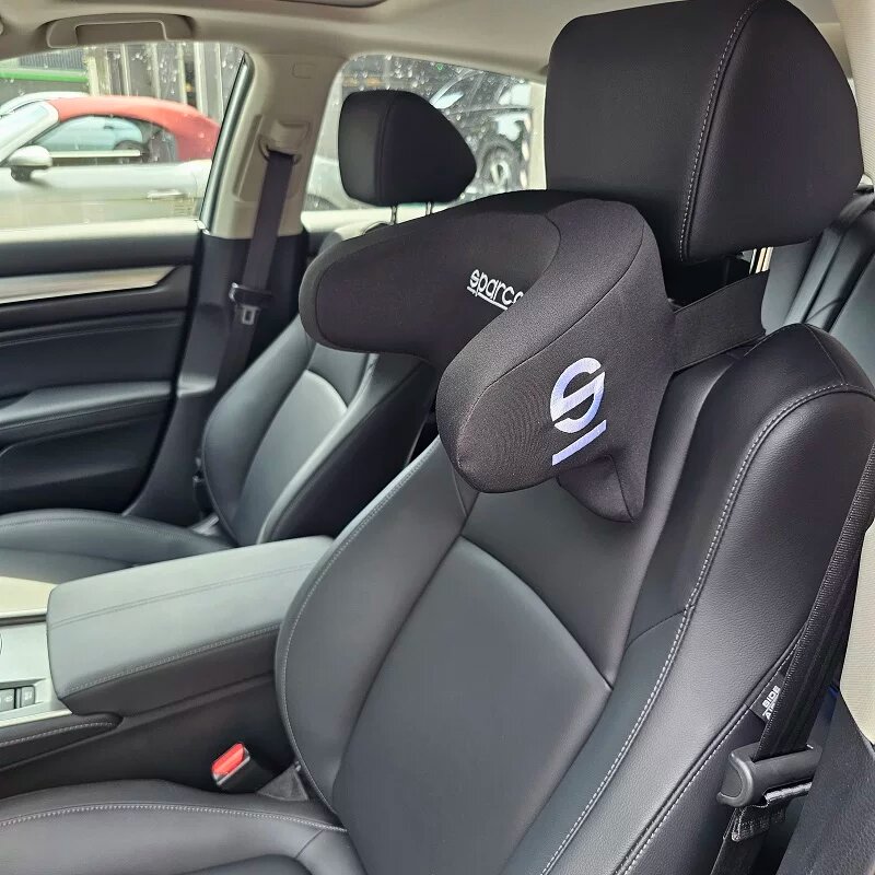 Sparco автомобильная подушка для головы, черная, 1 шт. - комфорт для гоночных сидений, высококачественная поддержка