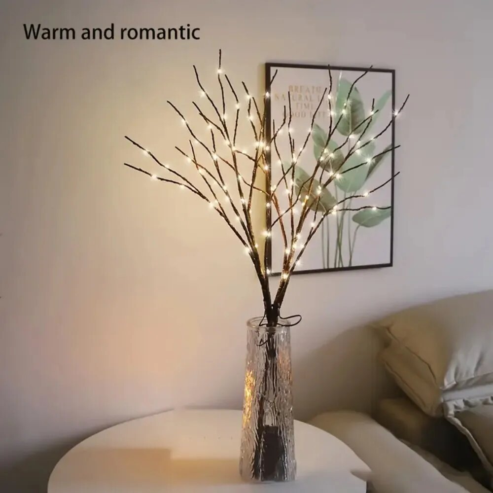 Гирлянда LED березовые ветки 50 шт. белая/коричневая Brown
