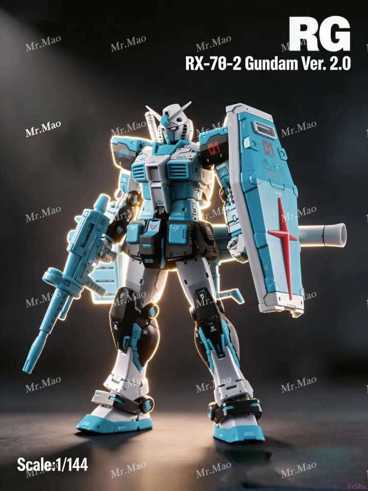 Конструктор GAOGAO RG 1/144 RX-78-2 Gundam Ver.2.0 Сборная модель робота