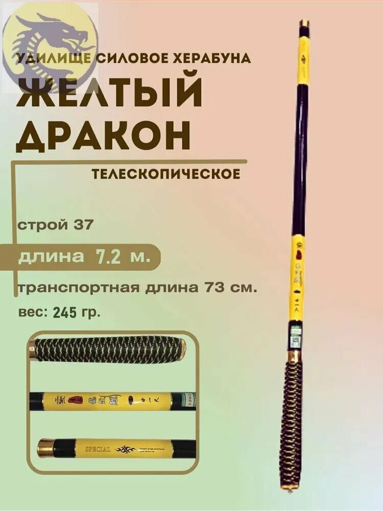 Удилище, рабочая длина: 720 см