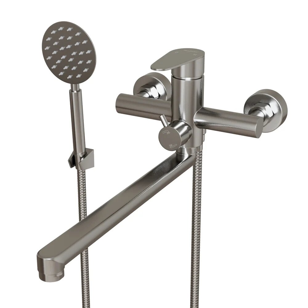 Смеситель для ванны и раковины 35k MIXLINE MLSS-02 нерж