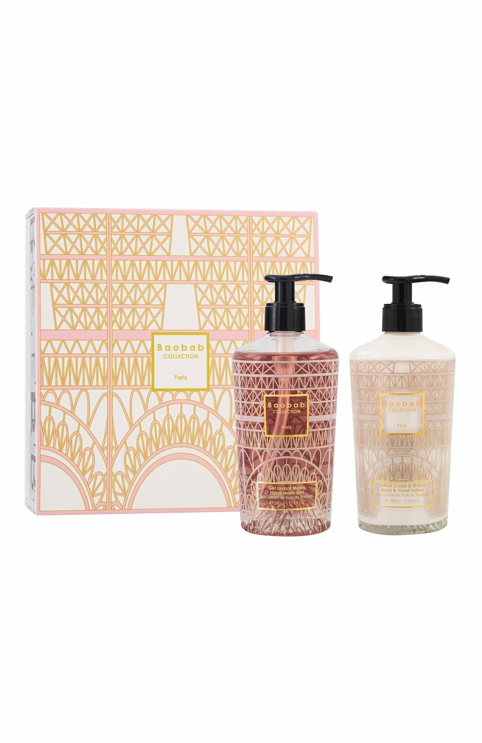 Набор лосьон для рук и тела и моющий гель Paris (2x350ml) Baobab