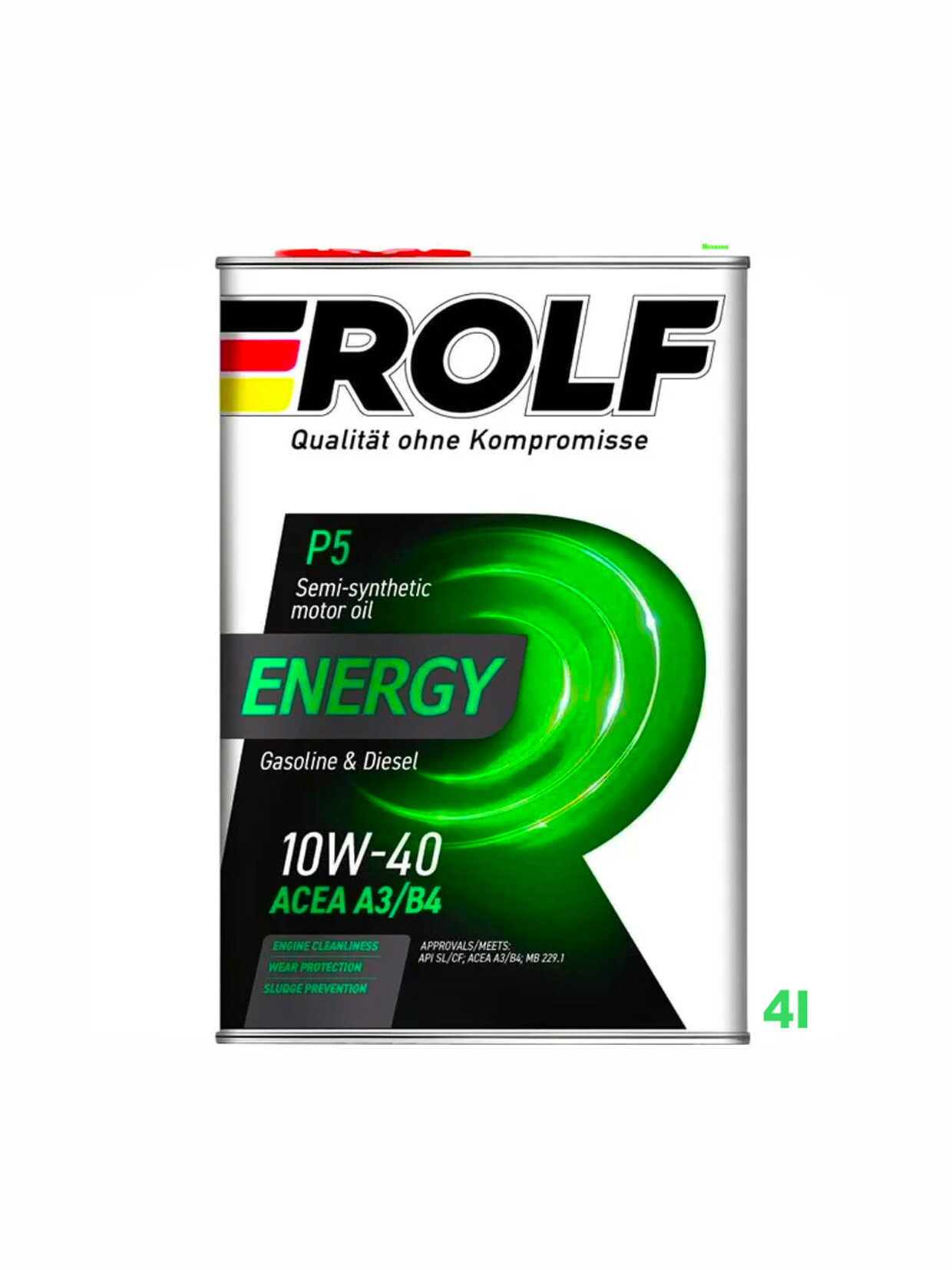 Моторное масло Rolf Energy, 10W-40, для грузовых и легковых автомобилей, 4 л