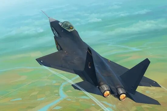 Trumpeter 01666 1:72 Китайский истребитель J-31 (авиашоу в Чжухае, 2014)Сборка моделей самолетов