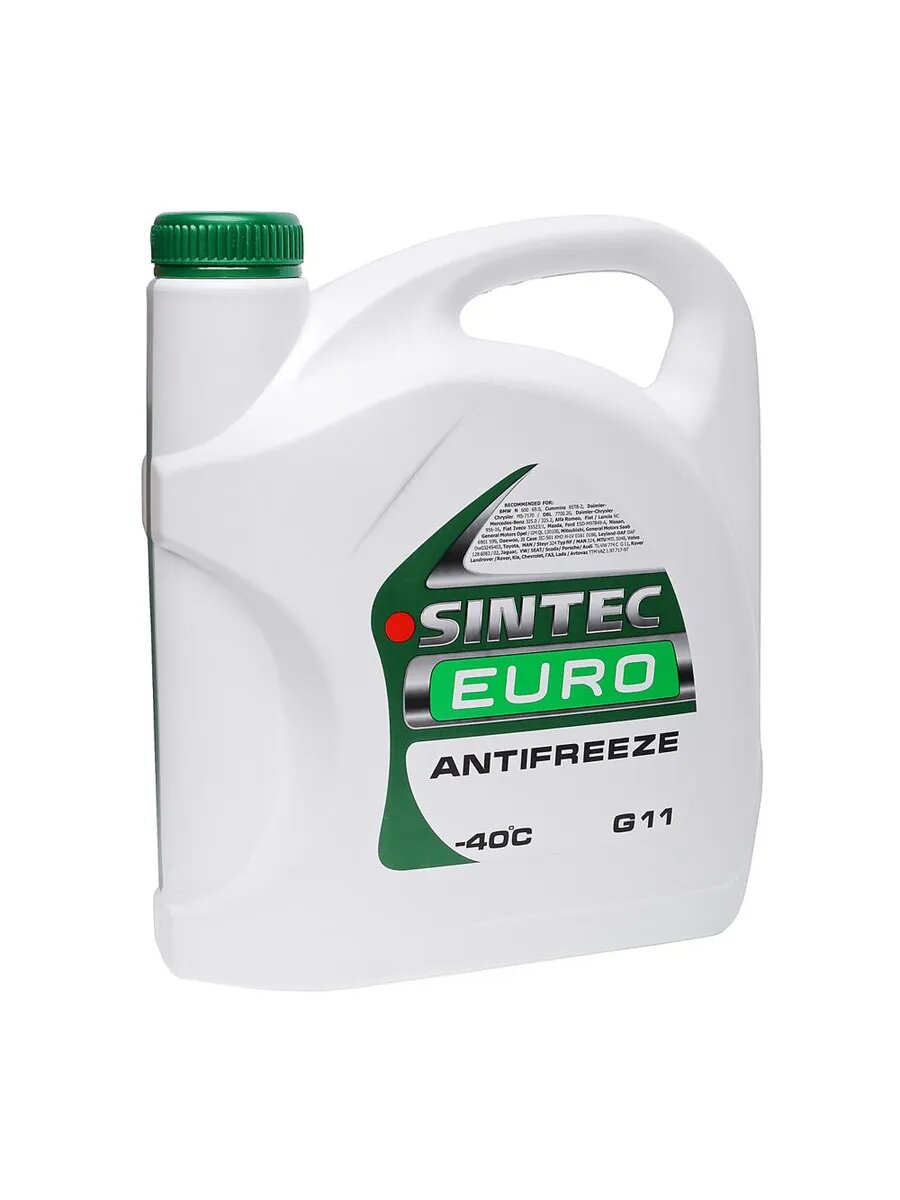 Антифриз зеленый -40C 5кг G11 Euro SINTEC