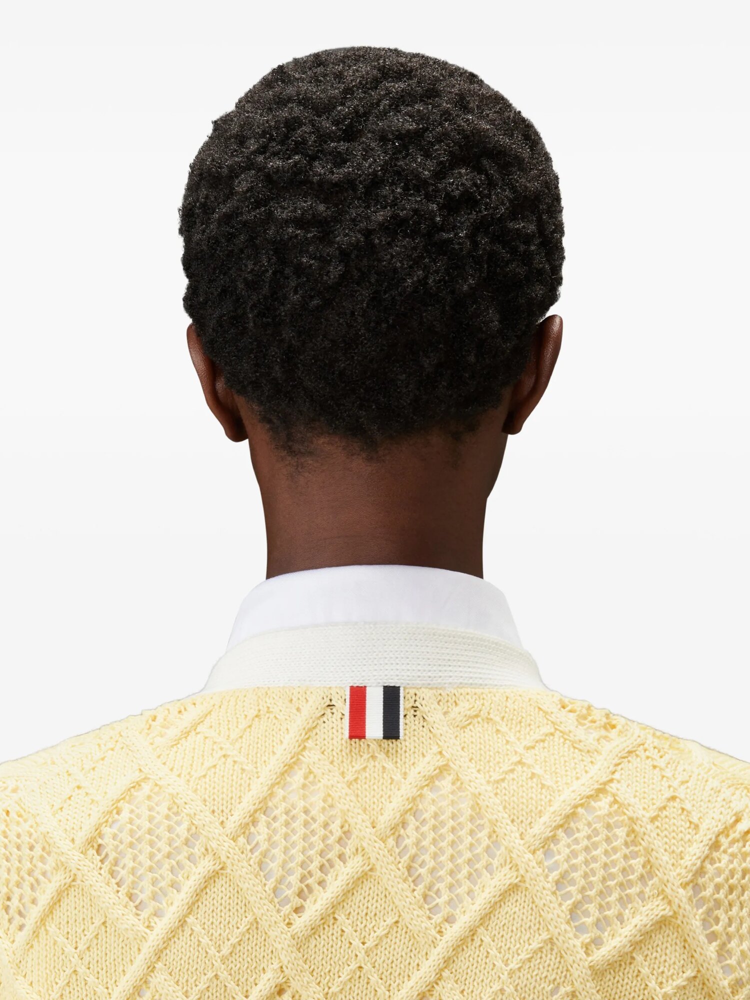 Кардиган THOM BROWNE 4-Bar, размер 46, светло-желтый — фото 1