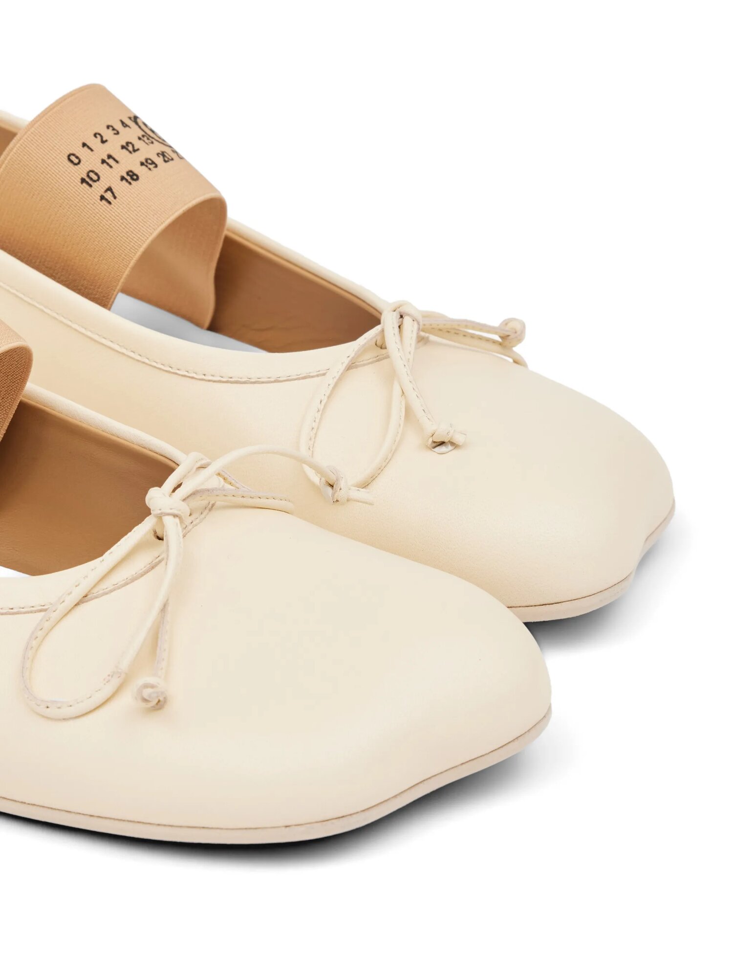 Балетки MM6 Anatomic numeric-strap ballet flats, размер 37, разноцветный — фото 1